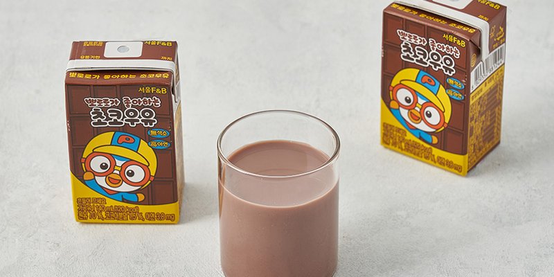 뽀로로가 좋아하는 초코우유 (140mL x 24개) - 마켓컬리